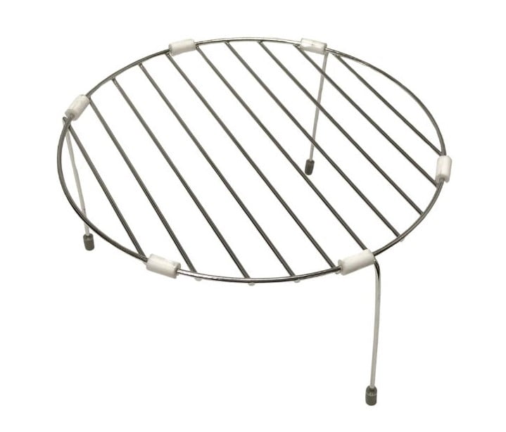 LG Microwave Chrome Cooking Rack With Rubber Feet 10-1/2 Diameter x 5-5 ...