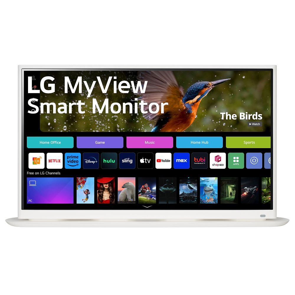 LG MyView 32" 4K UHD IPS Smart Monitor with webOS and Curved Base ...