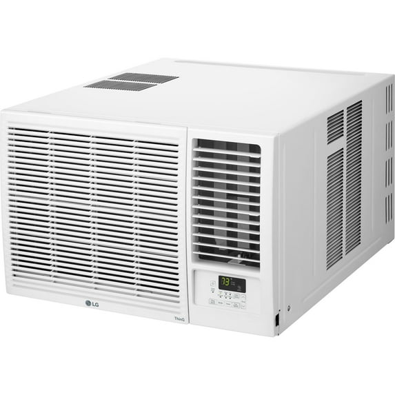 LG 18,000 BTU Window Air Conditioner with 12,000 BTU Heat, 1000 Sq Ft ...