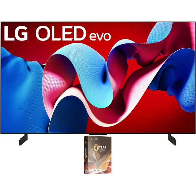 LG OLED42C4PUA 42 Inch Evo C4 Series OLED Smart TV with 4 Year Amber ...