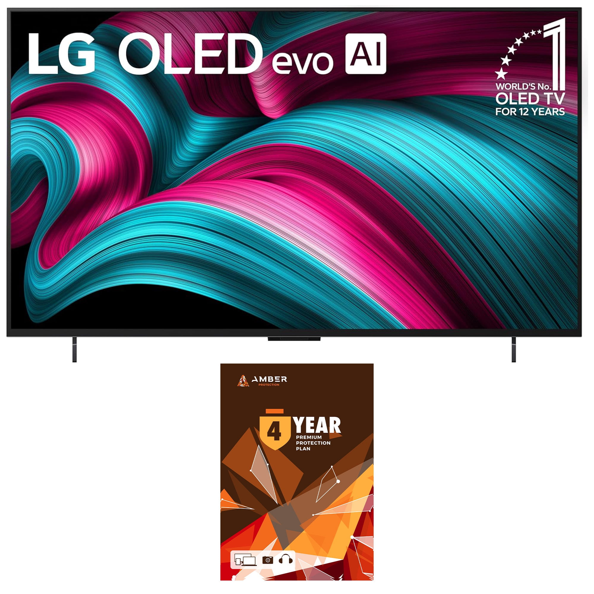 LG OLED42C5PUA 42 Inch 4K OLED Ultra HD Smart TV with 4 Year Amber ...