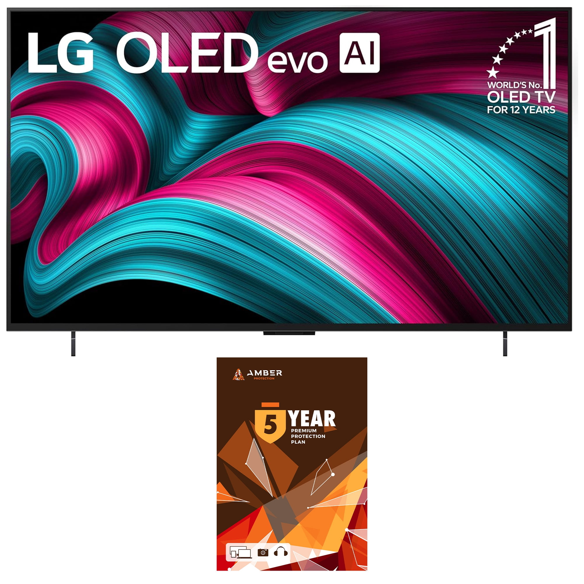 LG OLED42C5PUA 42 Inch 4K OLED Ultra HD Smart TV with 5 Year Amber ...