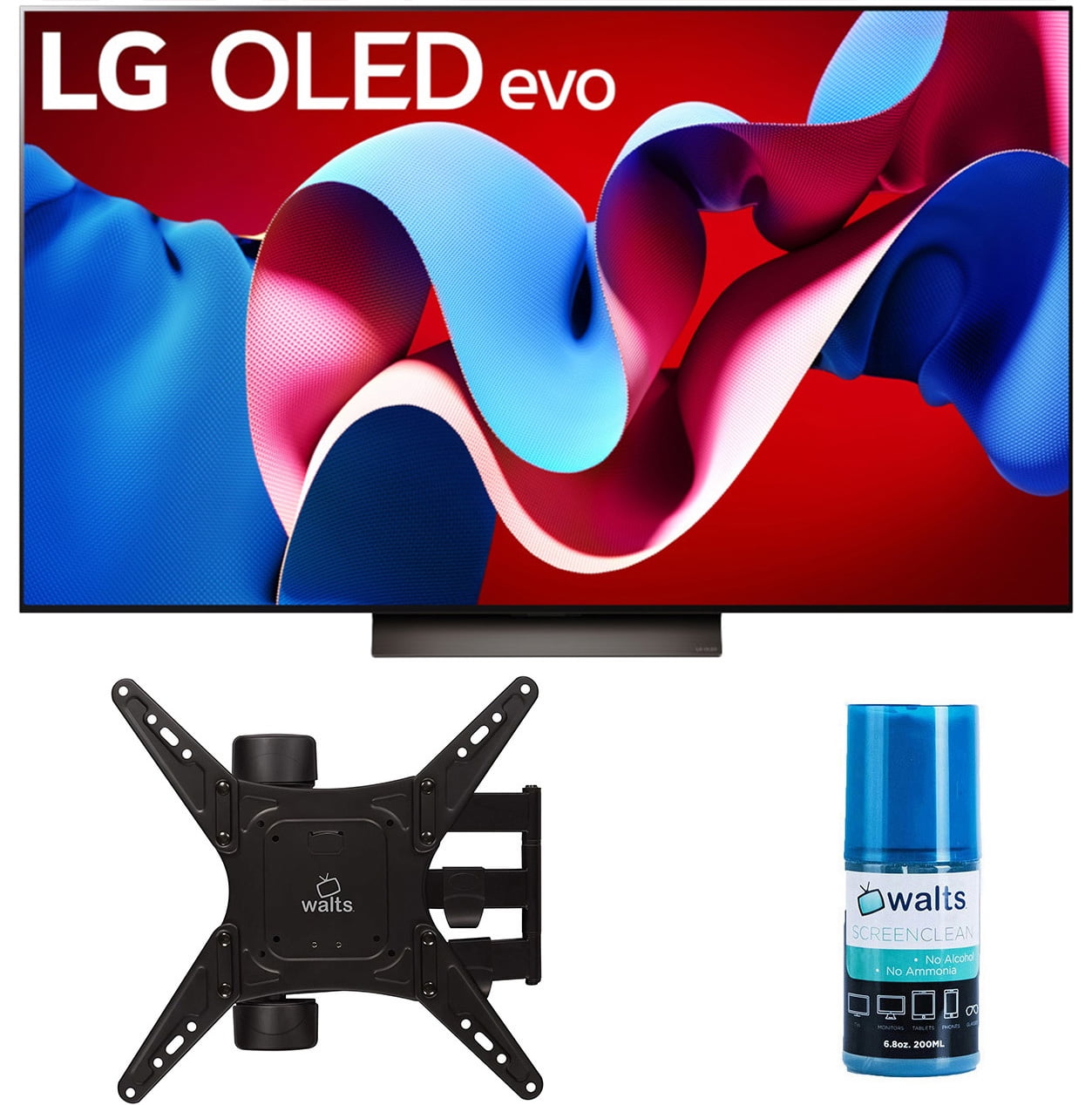 LG OLED48C4PUA 48 Inch Evo C4 Series OLED Smart TV with a Walts TV ...