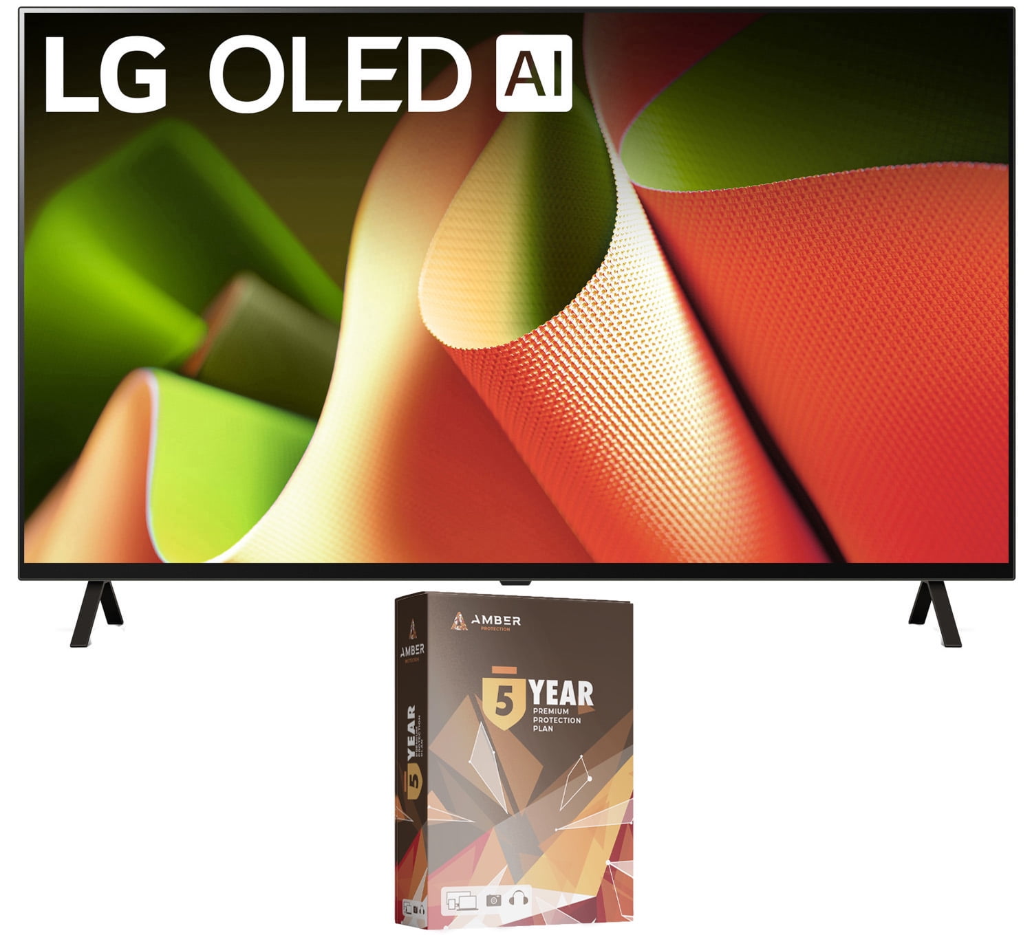 LG OLED55B4PUA 55 Inch OLED B4 4K Smart TV with Dolby Vision and 5 Year Amber Protection Plan ...