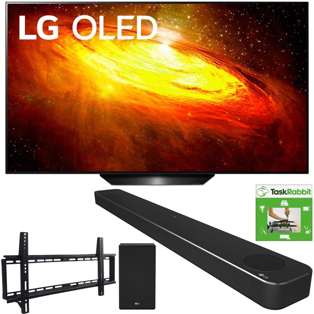 LG OLED55BXPUA 55-inch BX 4K Smart OLED TV with AI ThinQ (2020) Bundle ...