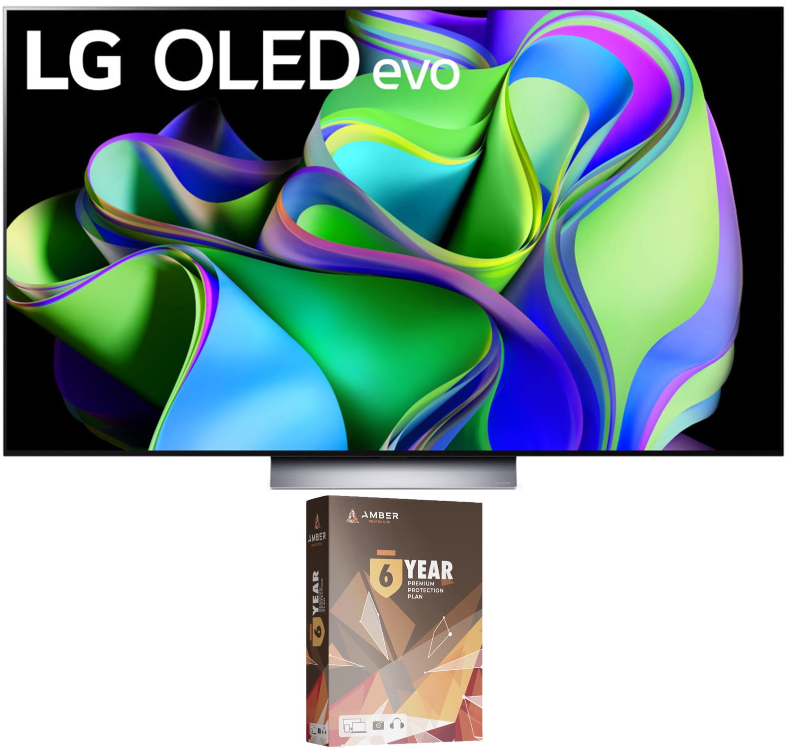 LG OLED65C3PUA 65 Inch OLED evo 4K UHD Smart TV with Dolby Atmos and 6 ...