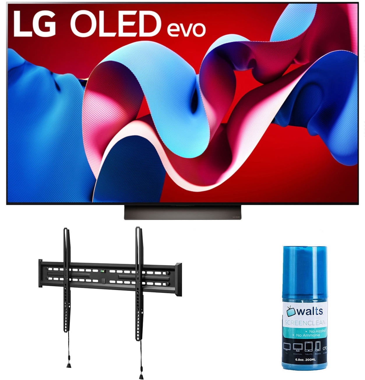 LG OLED65C4PUA 65 Inch Evo C4 Series OLED Smart TV with a Walts TV ...