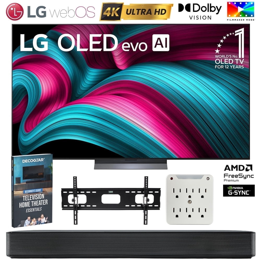 LG OLED77C5PUA 77 Inch OLED evo 4K UHD Smart TV (2025) Bundle with SKM1 ...