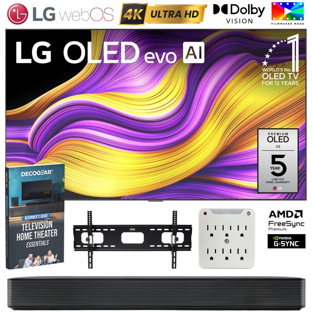 LG OLED77G5WUA 77" OLED evo 4K UHD Smart TV with One Wall Design 2025 ...
