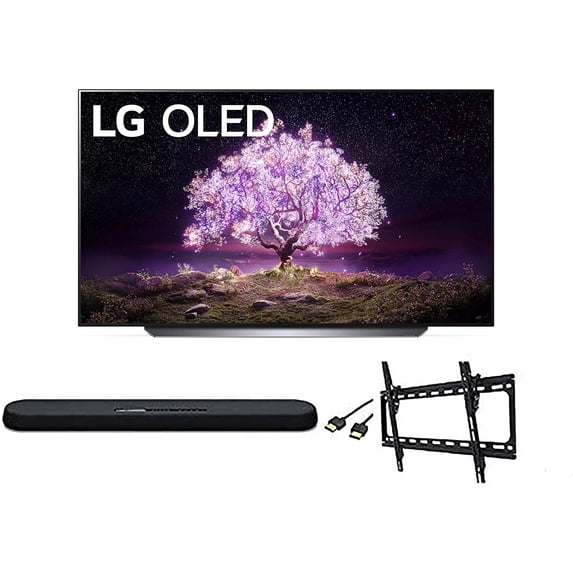 LG OLED83C1PUA C1 83 inch OLED 4K Smart OLED TV w/AI ThinQ Bundle with ...