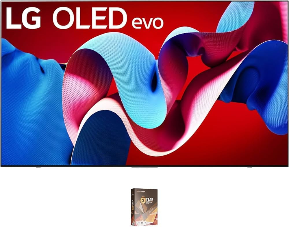LG OLED83C4PUA 83 Inch Evo C4 Series OLED Smart TV with a 3 Year Amber ...
