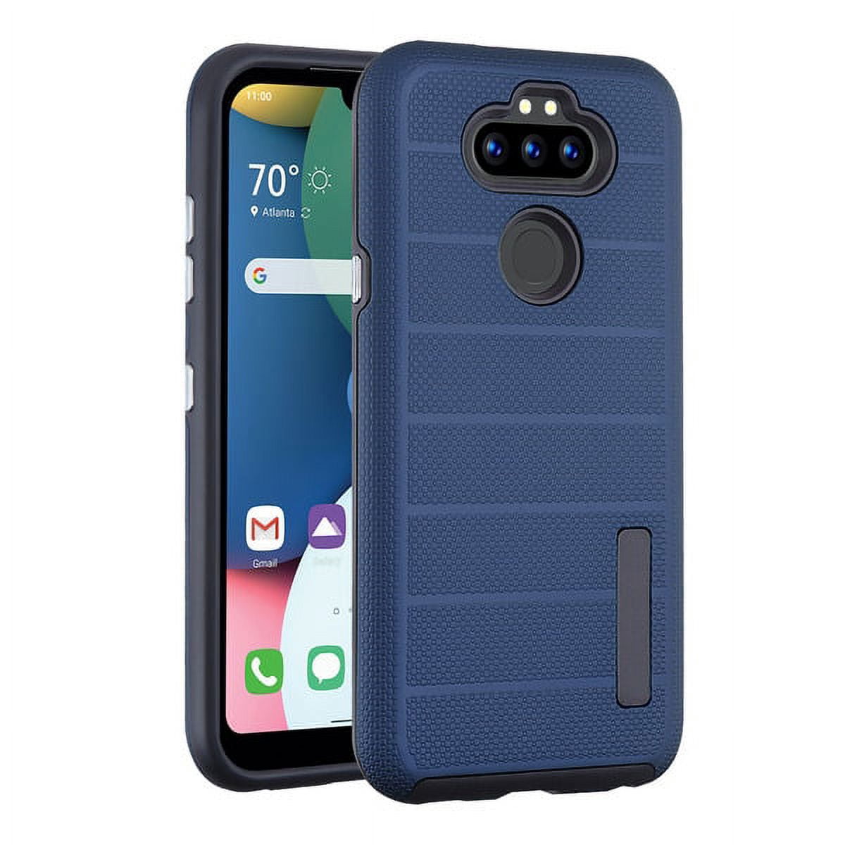 LG Phoenix 5 /Monarch /Risio 4 /K8x Case Drop Protection Hybrid Impact ...