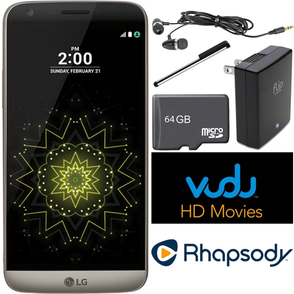 LG RS988 - G5 32GB Smartphone (Unlocked) Titan Essential Accessory Bundle includes G5 Smartphone ...