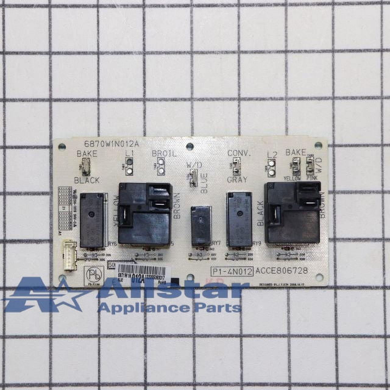 LG Range/Stove/Oven Relay Board 6871W1N012A - Walmart.com