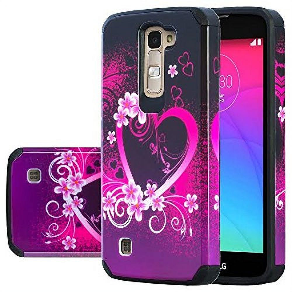 LG Stylo 2 Case, LG Stylo 2 V Dual Layered Shock Resistant Slim Hybrid ...