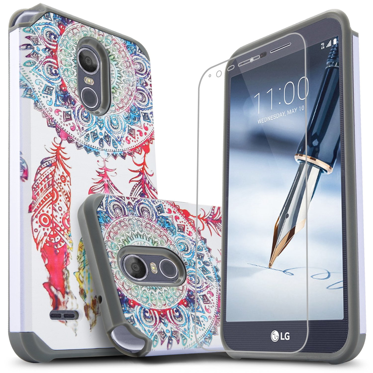 LG Stylo 3 Case, LG Stylo 3 Plus Case, W/[HD Screen Protector], Heavy ...