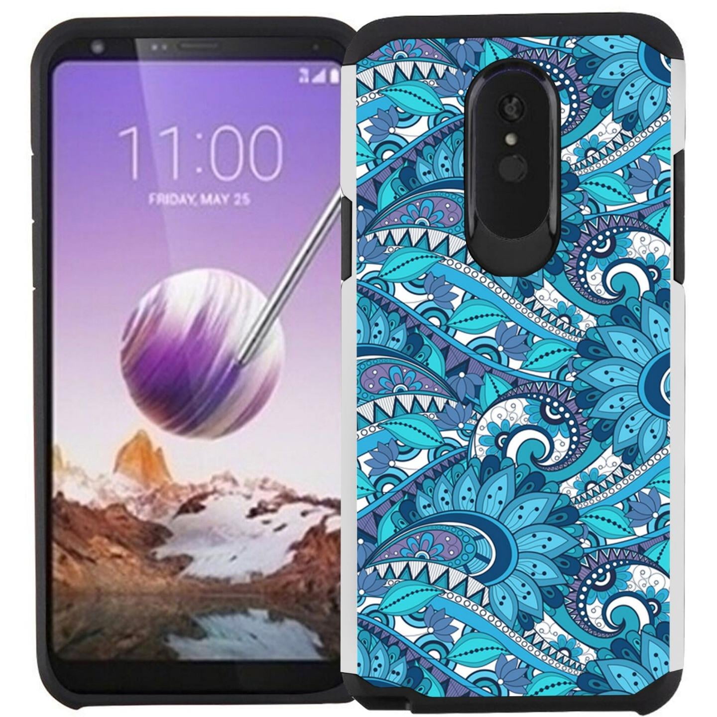 LG Stylo 4 Case - Colorful Design Hybrid Armor Case Shockproof Dual ...