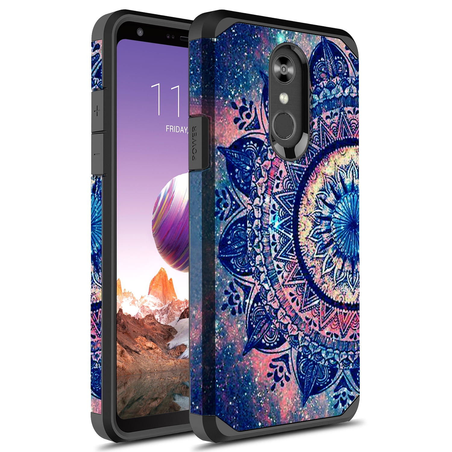 LG Stylo 4 Case, LG Stylo 4 Plus Case, Rosebono Slim Hybrid Dual Layer ...