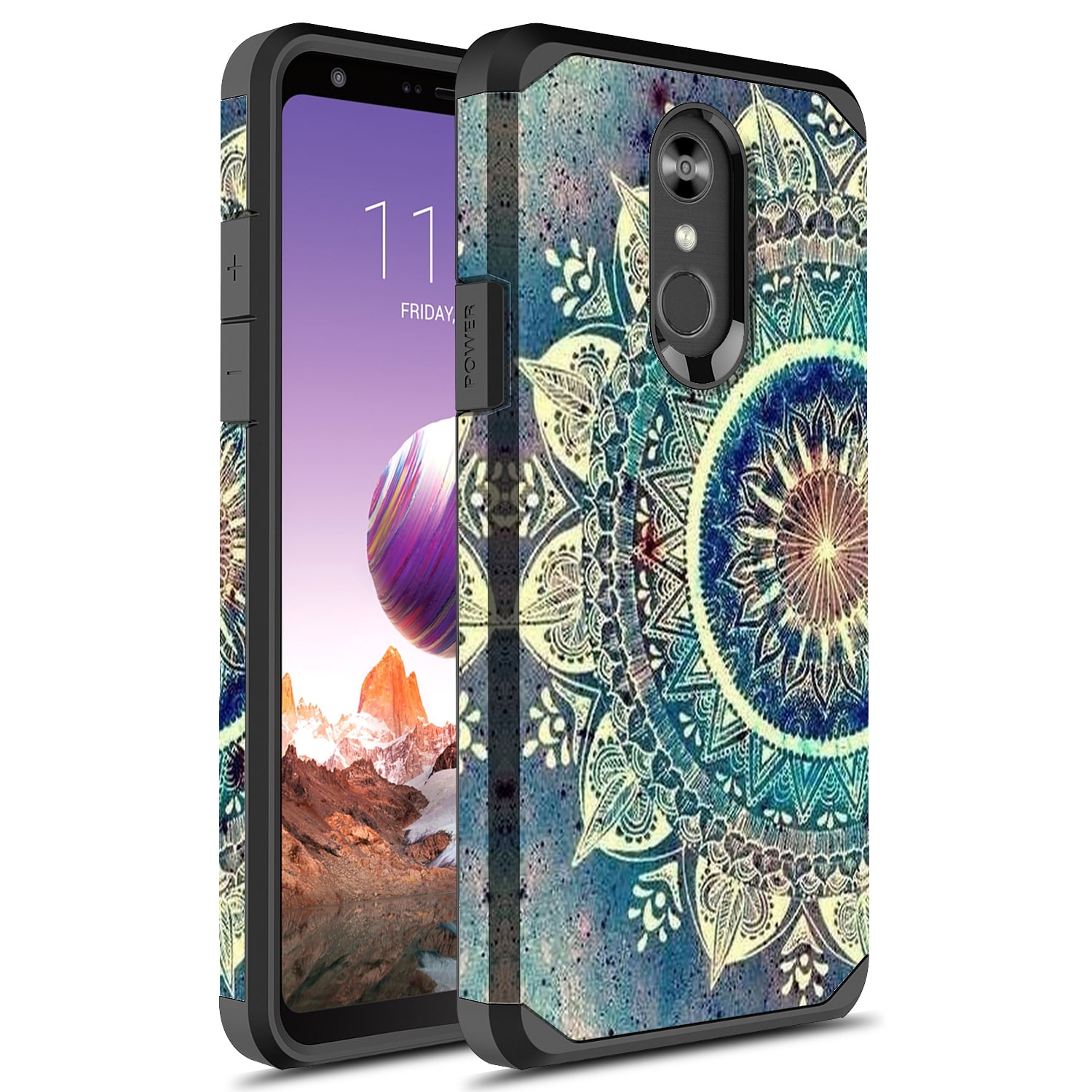 LG Stylo 4 Case, LG Stylo 4 Plus Case, Rosebono Slim Hybrid Dual Layer ...