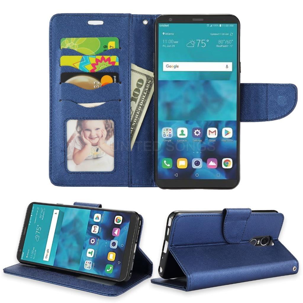 LG Stylo 4 / Stylo 4 Plus / Stylus 4 Edge Folio Leather Wallet Pouch ...