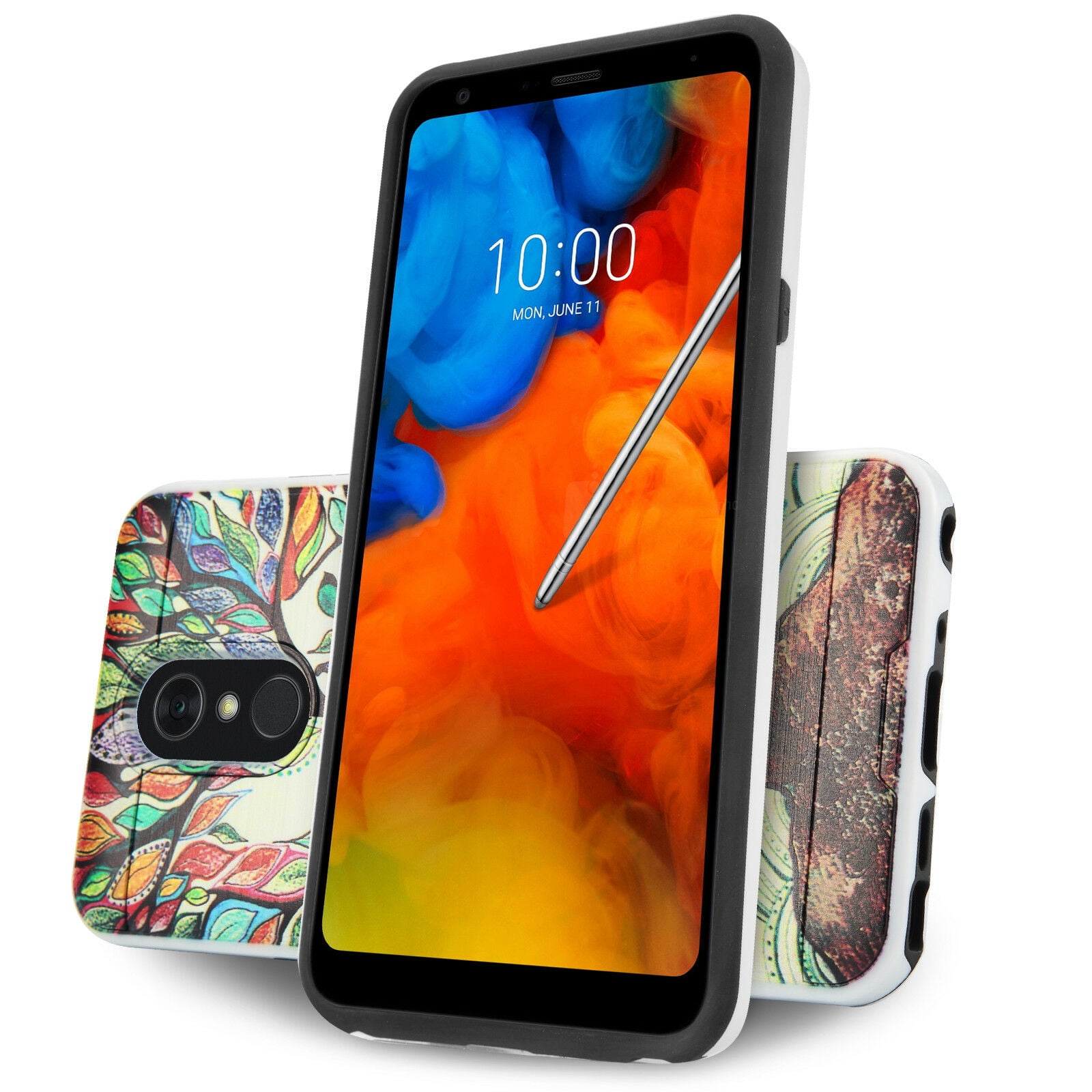 LG Stylo 5 Case, 2-Piece Style Hybrid Shockproof Hard Case Cover with ...