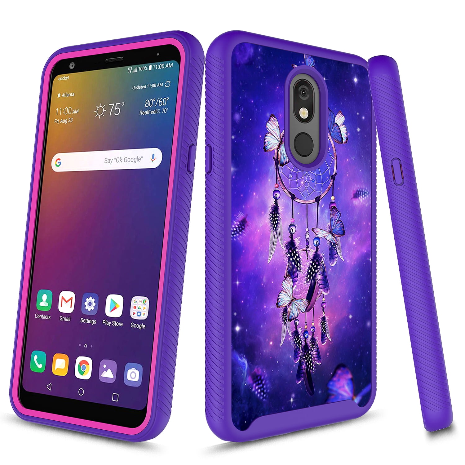 Kaesar LG Stylo 5 Case, Shockproof Clear Hybrid Rugged Bumper with ...