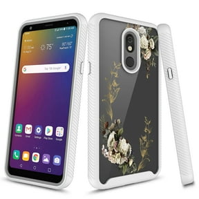 LG Stylo 5 Case, Ring Stand Liquid Floating Quicksand Bling Phone Cover ...