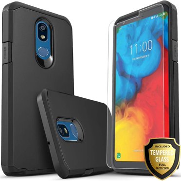 LG K51 Phone Case, With [Tempered Glass Screen Protector Included ...