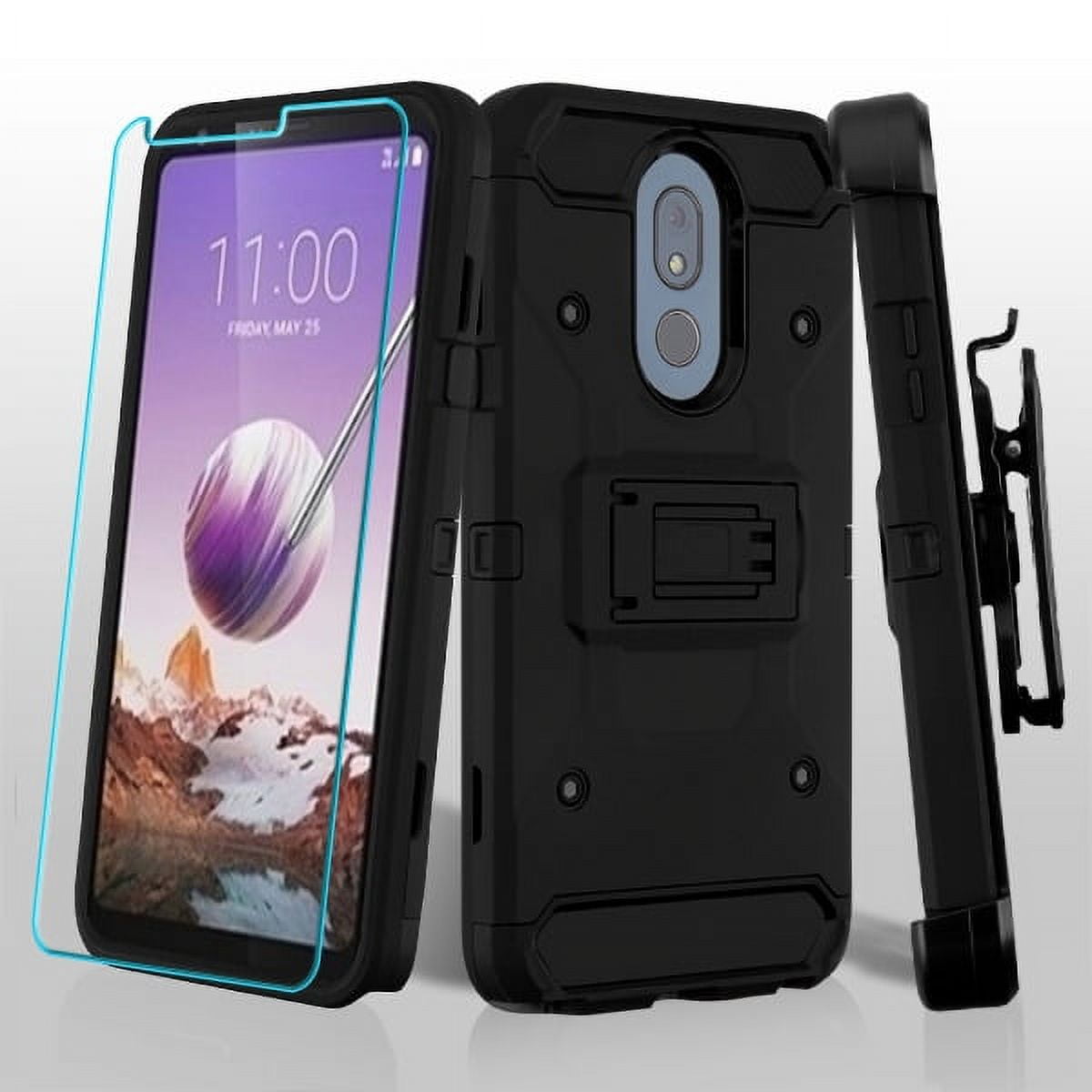 LG Stylo 5 Phone Case Hybrid Impact Armor Rugged TPU Rubber Silicone ...