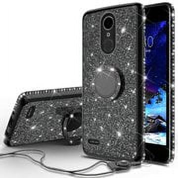 LG Stylo 5 / Stylo 5 Plus Case Cute Glitter Phone Case Kickstand,Clear ...