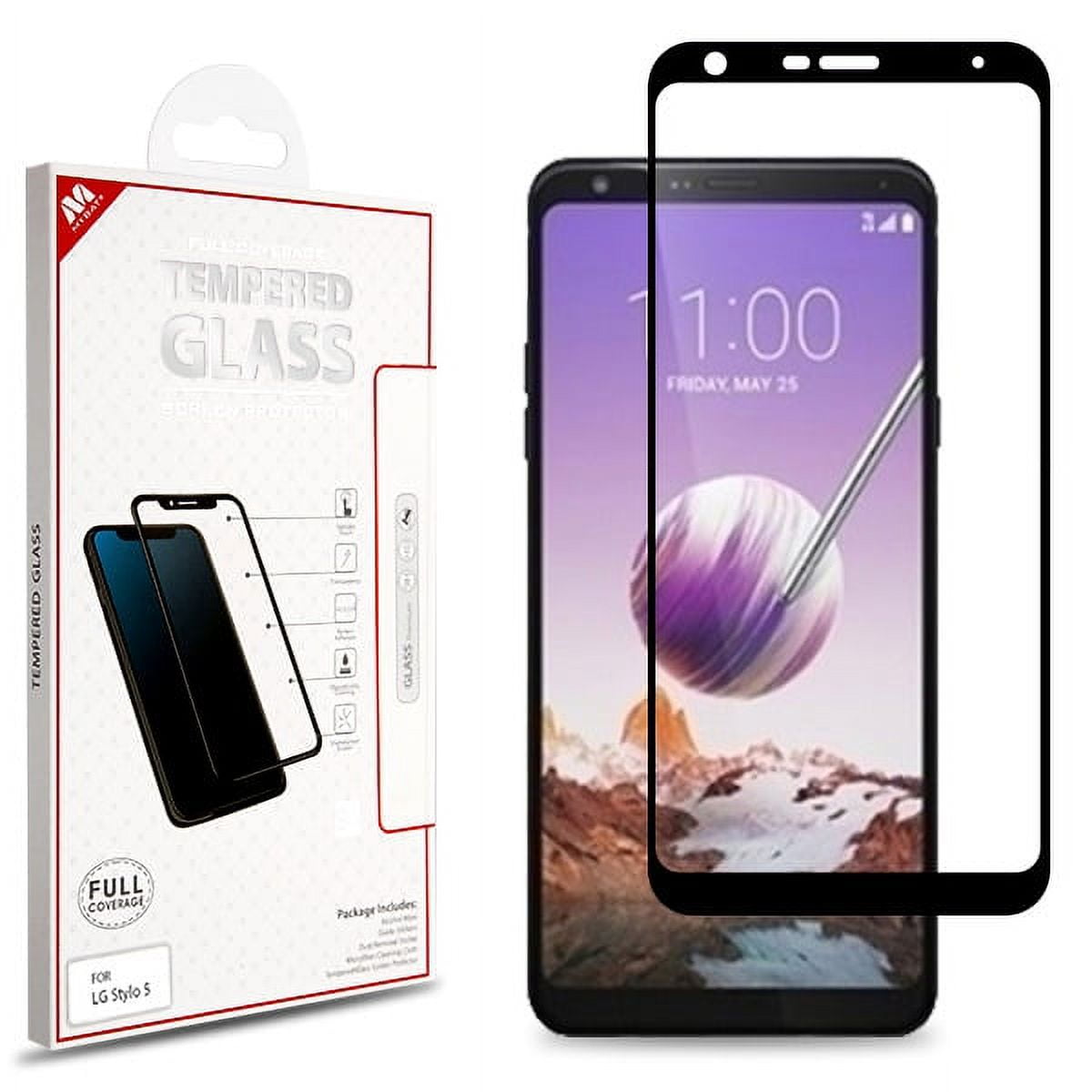 LG Stylo 5 Premium Glass Screen Protector [Edge to Edge Coverage] FULL ...