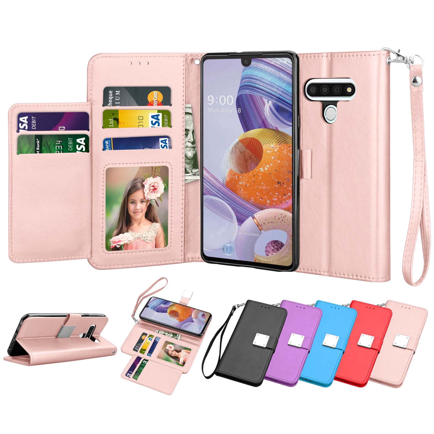 LG Stylo 6 Case, LG Stylus 6 Wallet Case, LG Stylo 6 Plus PU Leather ...
