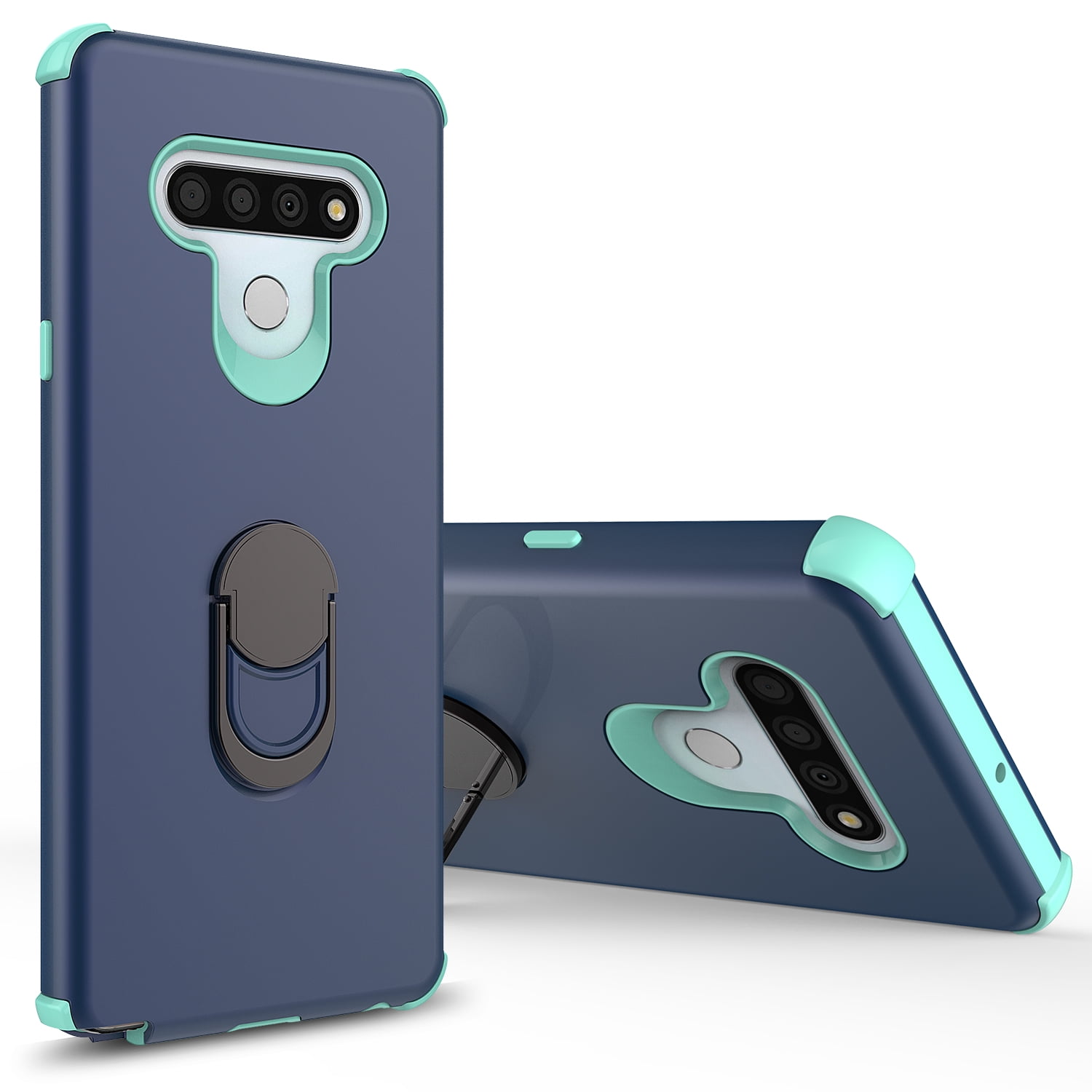 LG Stylo 6 Case, Rosebono 3-Layer Slim Shockproof Hard Cover With Metal ...