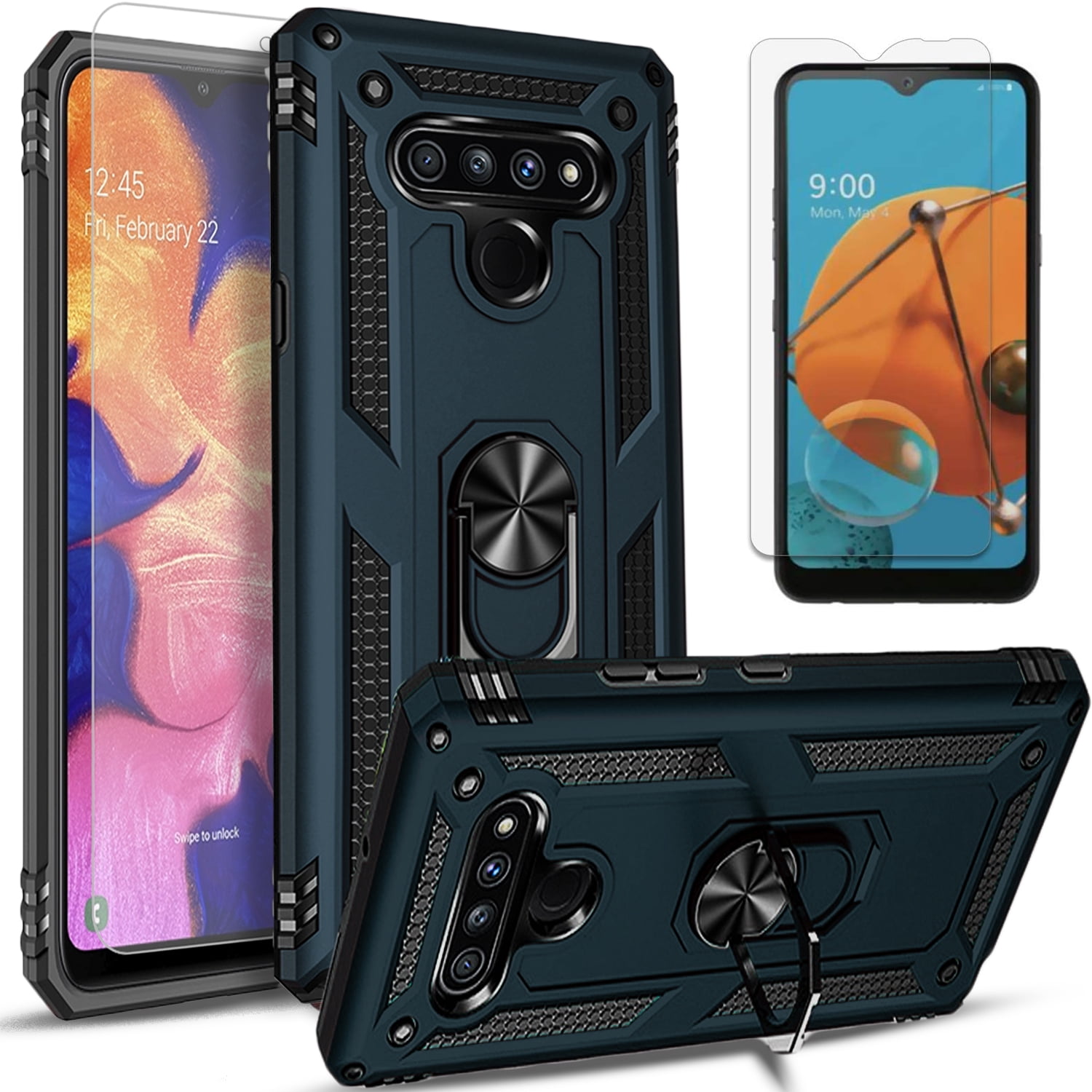LG Stylo 6 Phone Case, Tempered Glass Screen Protector, STARSHOP Drop ...