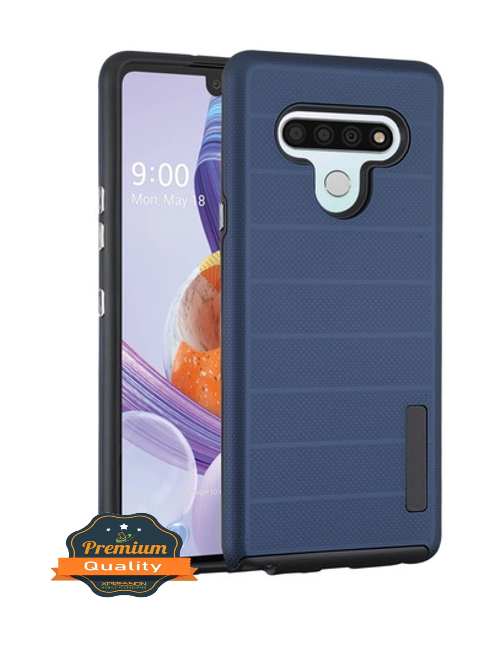 LG Stylo 6 Phone Case Drop-Protection Hard PC Soft Hybrid Impact Heavy ...