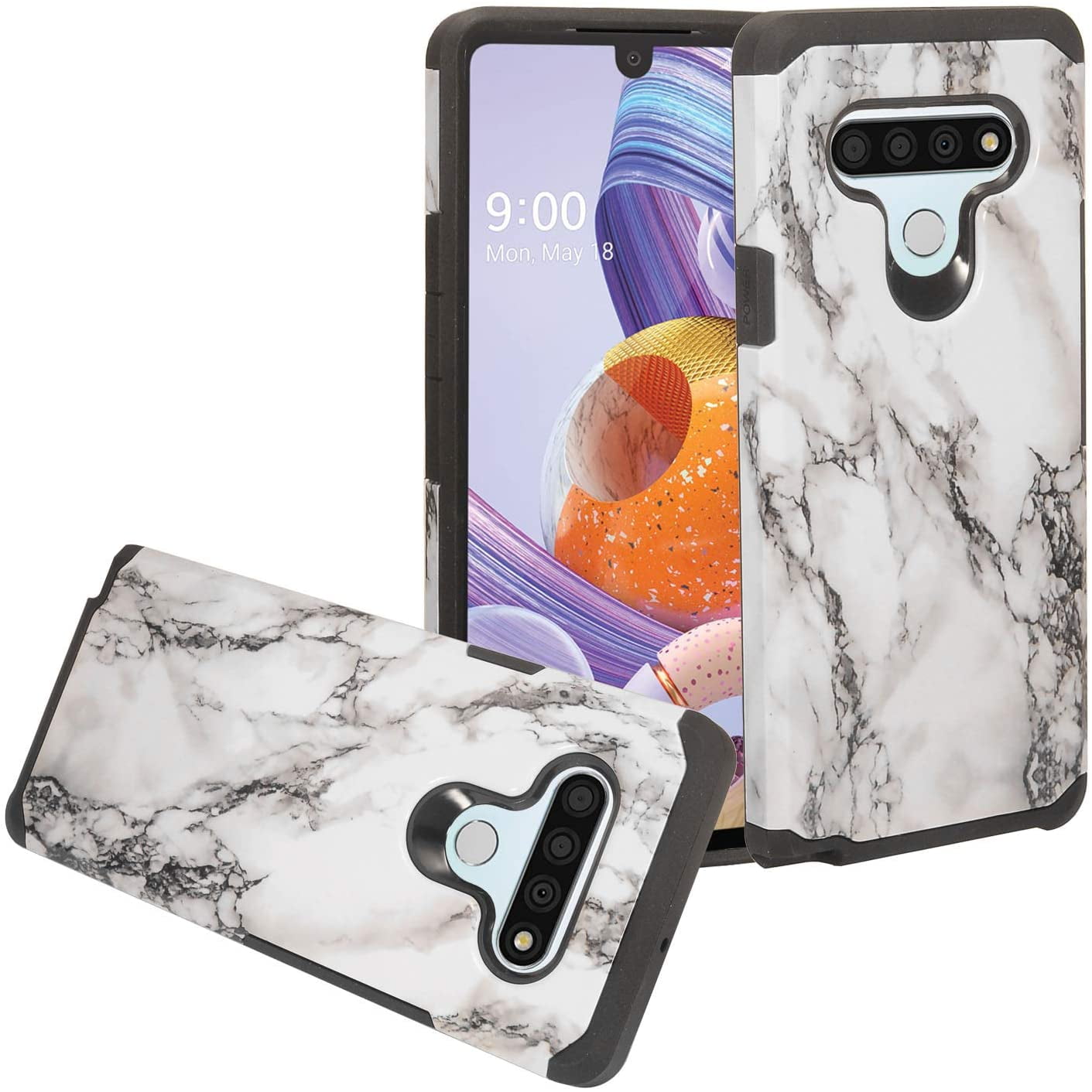 LG Stylo 6 Phone Case Ultra Slim Unique two Layer Soft TPU Silicone Gel ...