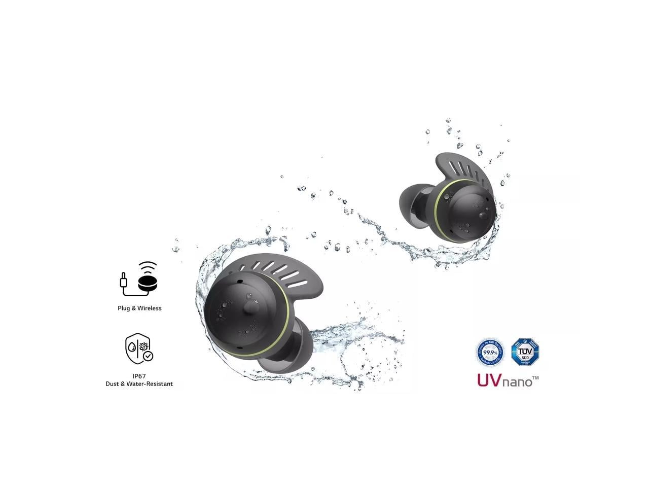 LG TONE Free TF8 Swivel Grip Technology True Wireless Bluetooth UV ...