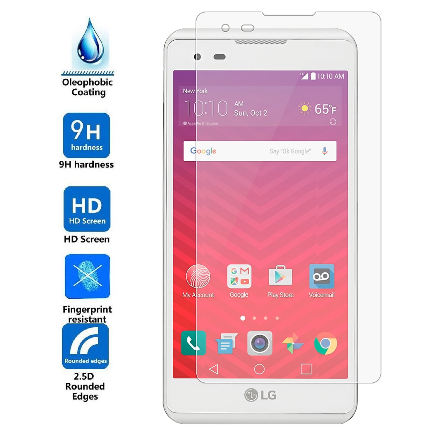 LG Tribute HD / X Style / LS676 Tempered Glass Screen Protector ...