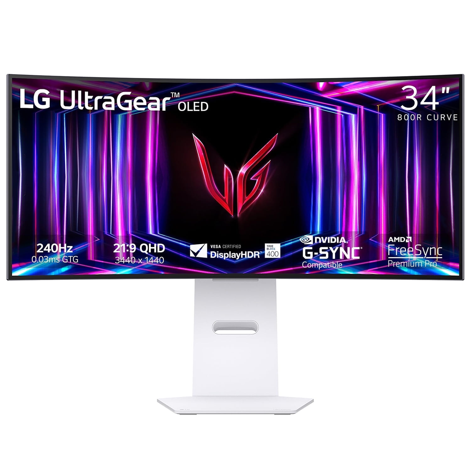 LG 34'' UltraGear OLED Curved Gaming Monitor WQHD with 240Hz Refresh ...
