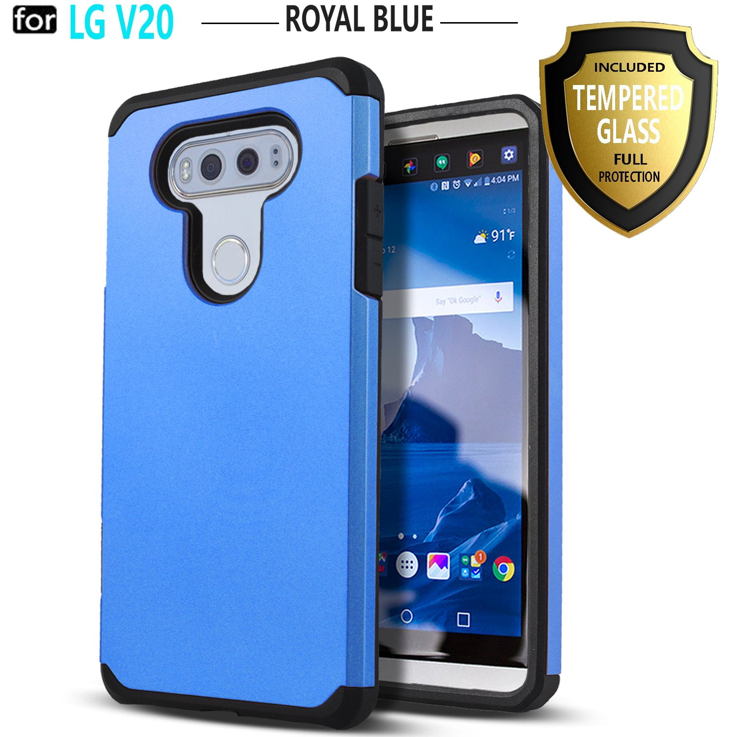 LG V20 Case, With [Tempered Glass Screen Protector Included], STARSHOP ...