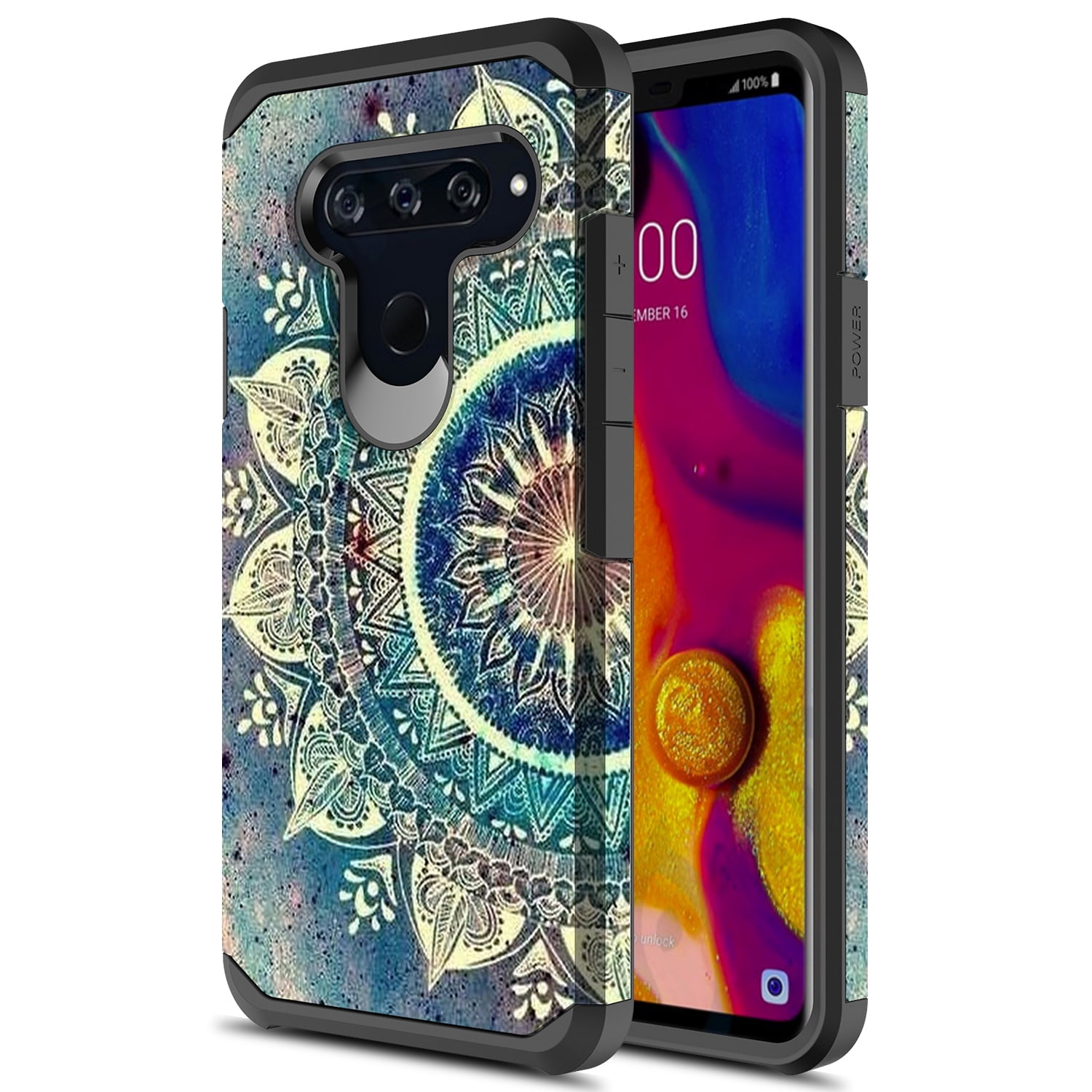 LG V40 ThinQ Case, Kaesar Slim Hybrid Dual Layer Shockproof Hard Cover ...