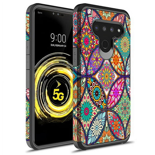 LG V50 ThinQ Case, KAESAR Slim Hybrid Dual Layer Shockproof Hard Cover Graphic Fashion Cute ...