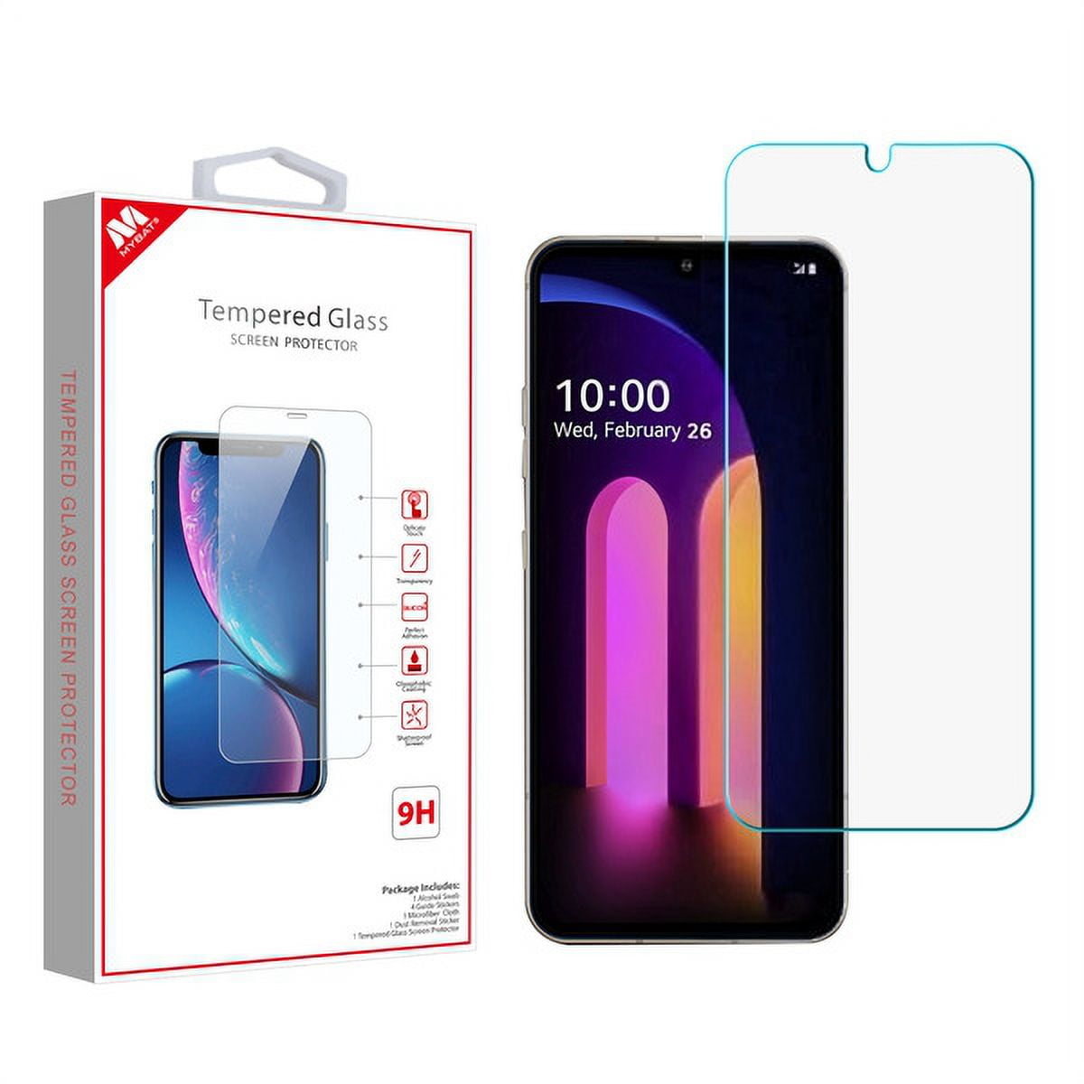 LG V60 ThinQ (5G) Screen Protector Premium Glass HD Clarity ShockProof ...