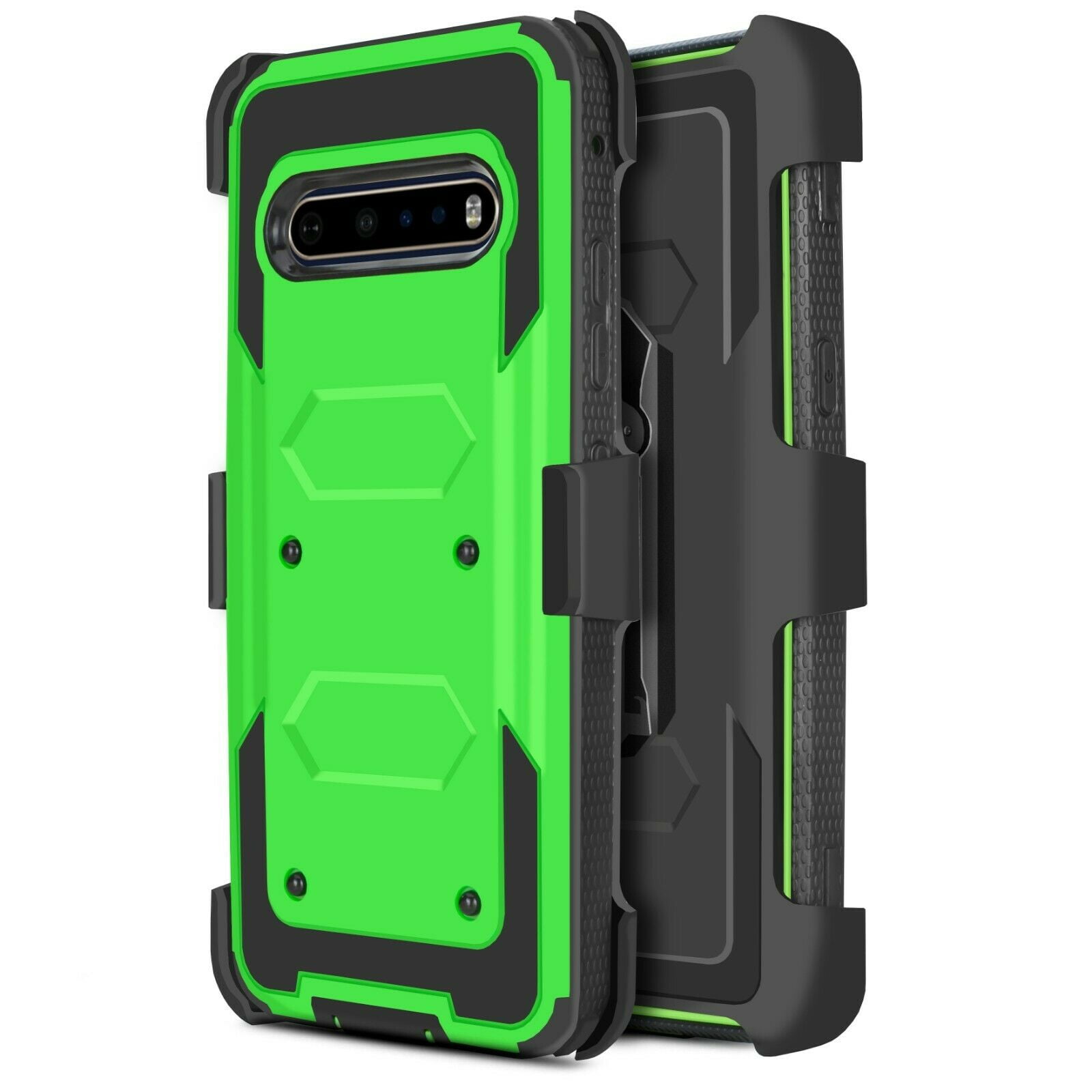 for LG V60 ThinQ Holster Case Phone Case Dual Layer Full-Body Rugged ...