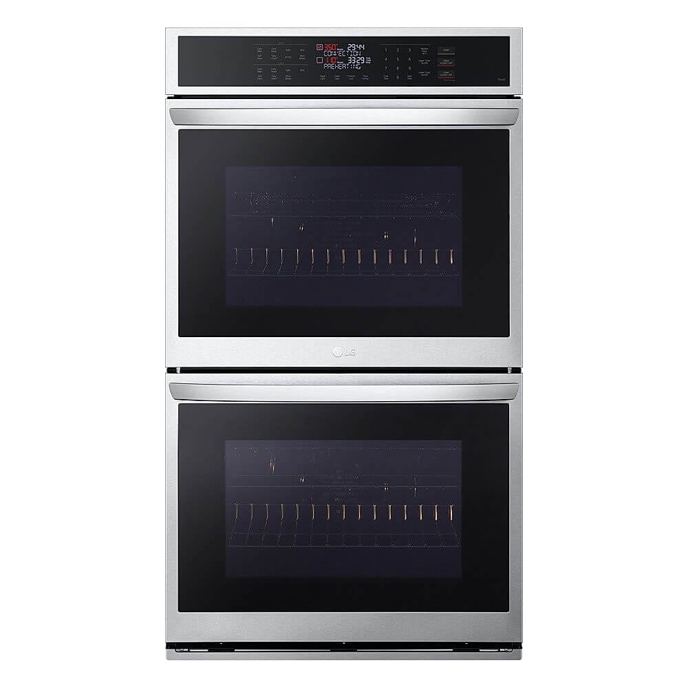 LG WDEP9423F 30 inch Stainless Steel Smart Convection Double Wall Oven ...
