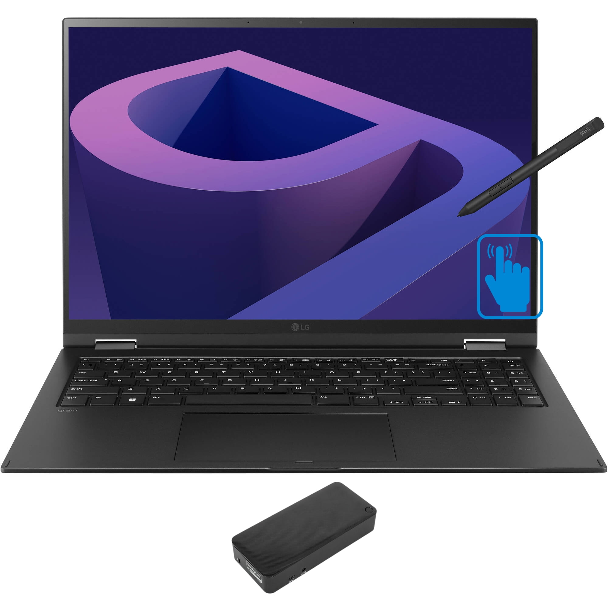 LG gram 16T9 Home/Business 2-in-1 Laptop (Intel i7-1260P 12-Core, 16 ...