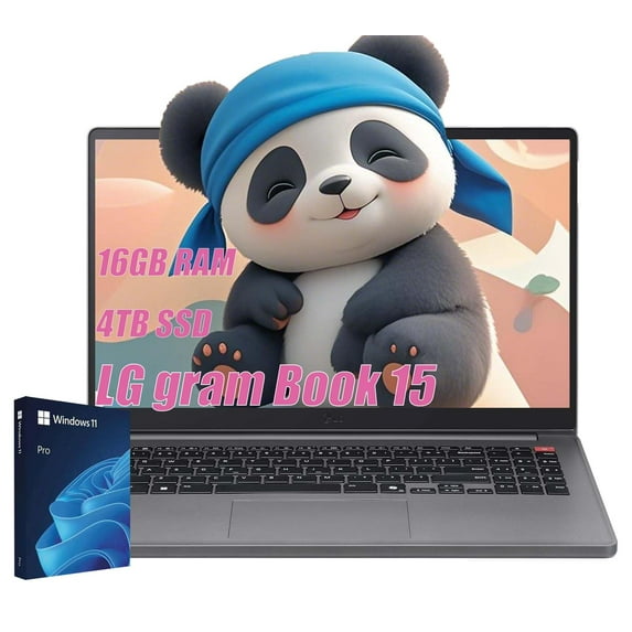 LG gram Book 15 Thin Lightweight Laptop Computer, 16GB RAM, 4TB SSD, AI ...