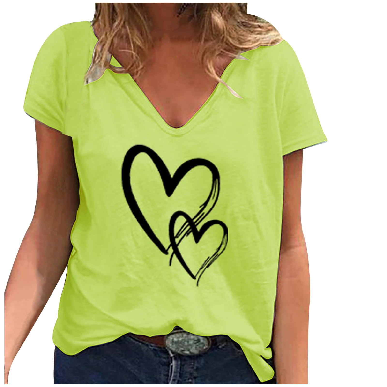 Lgaswyx Summer Clothes For Women 2024 Womens Casual Fashion Loose V