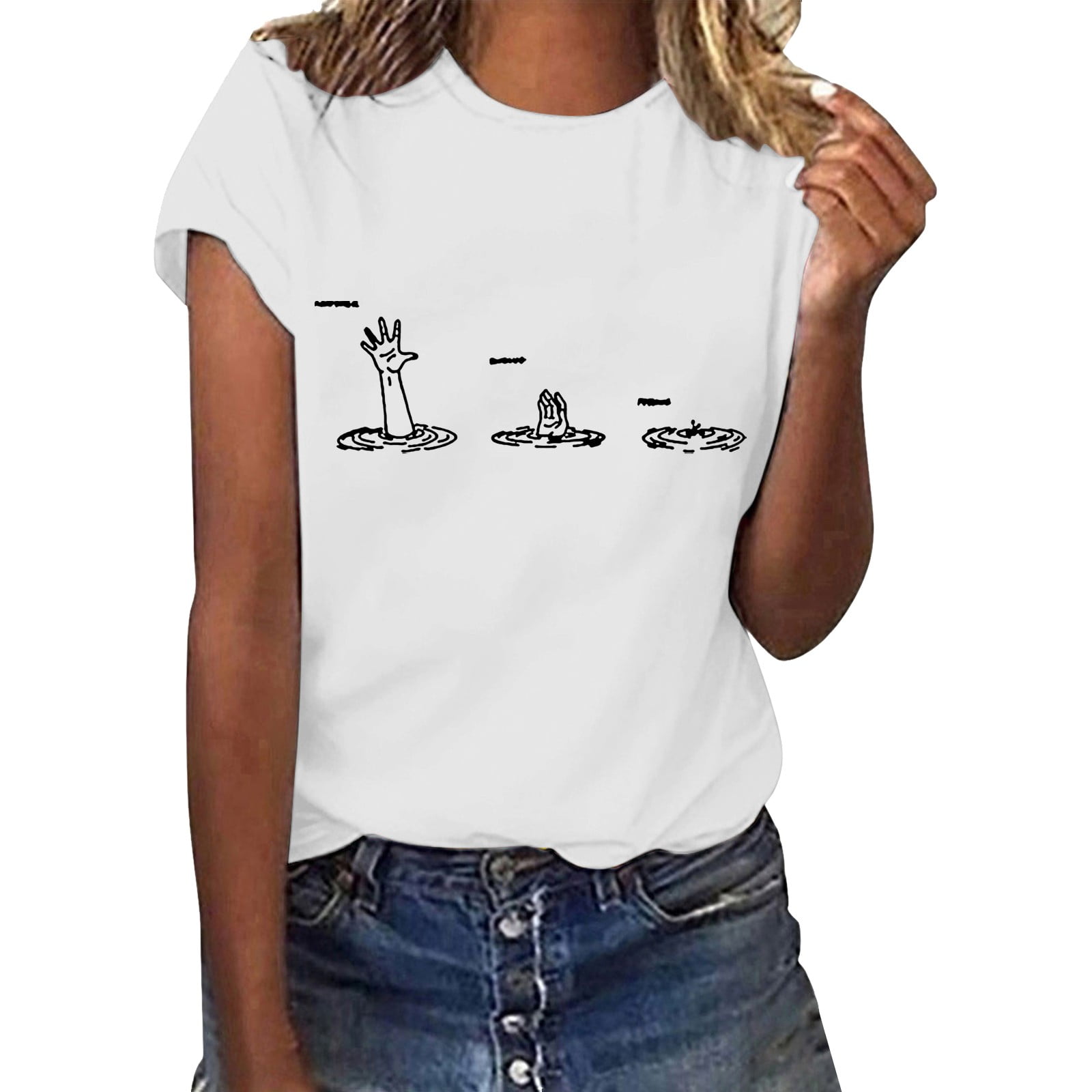 Lgaswyx Womens Tops Dressy Casual T Shirts Short Sleeve V Neck Tees For