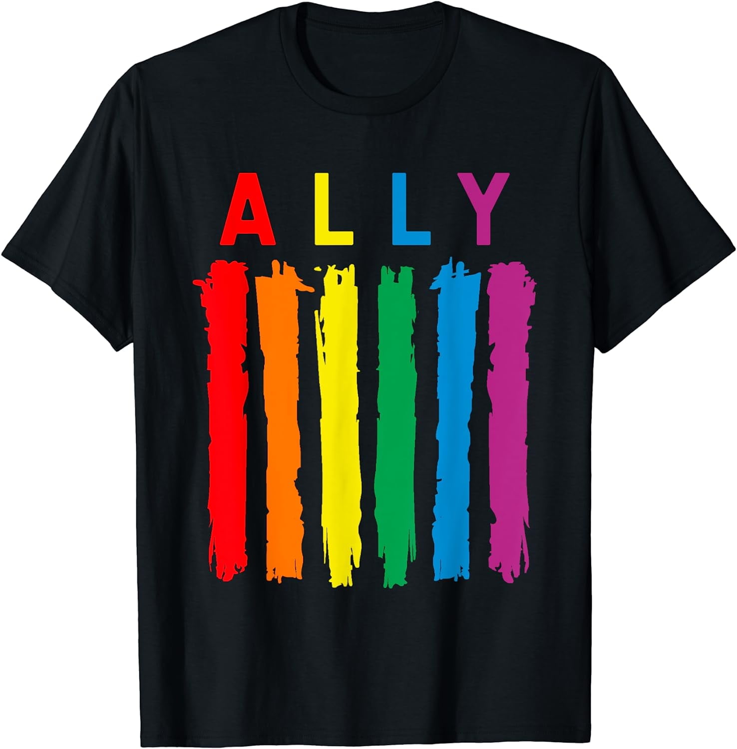 LGBT Ally Pride Rainbow Proud Ally T-Shirt - Walmart.com